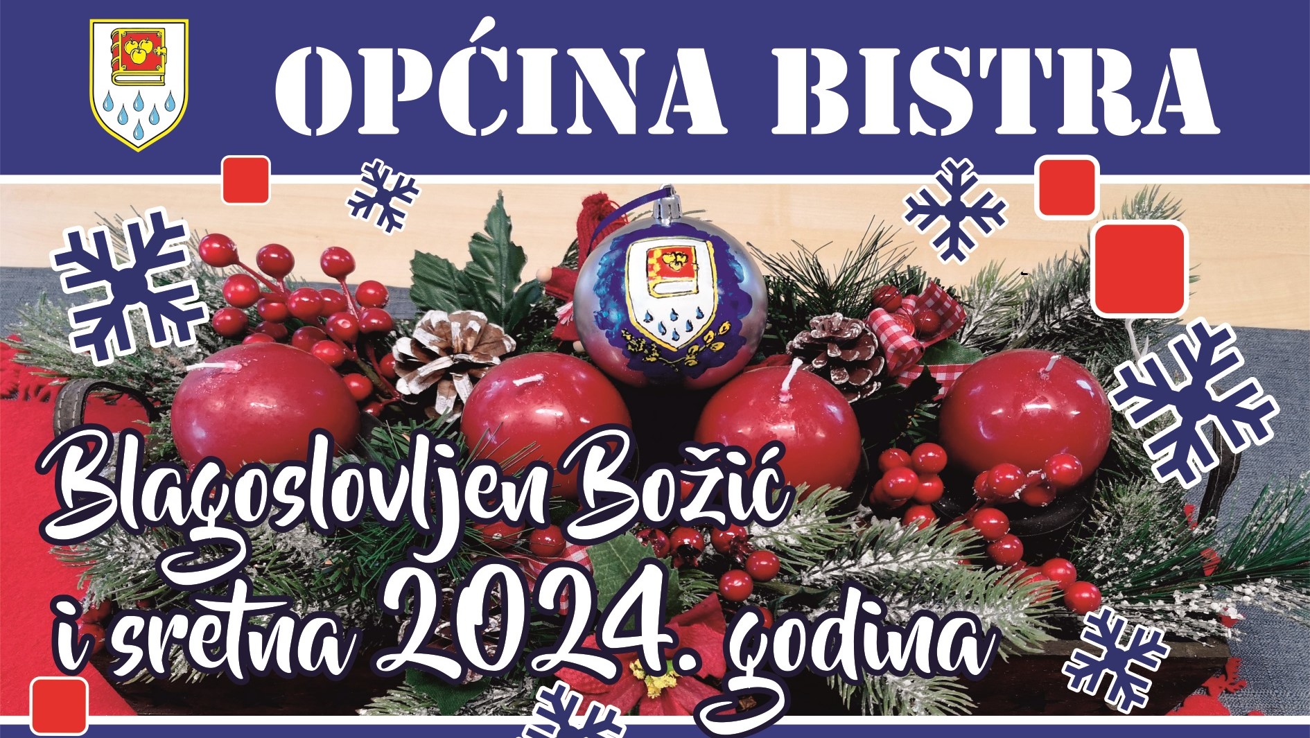 Božićna čestitka - Općina Bistra